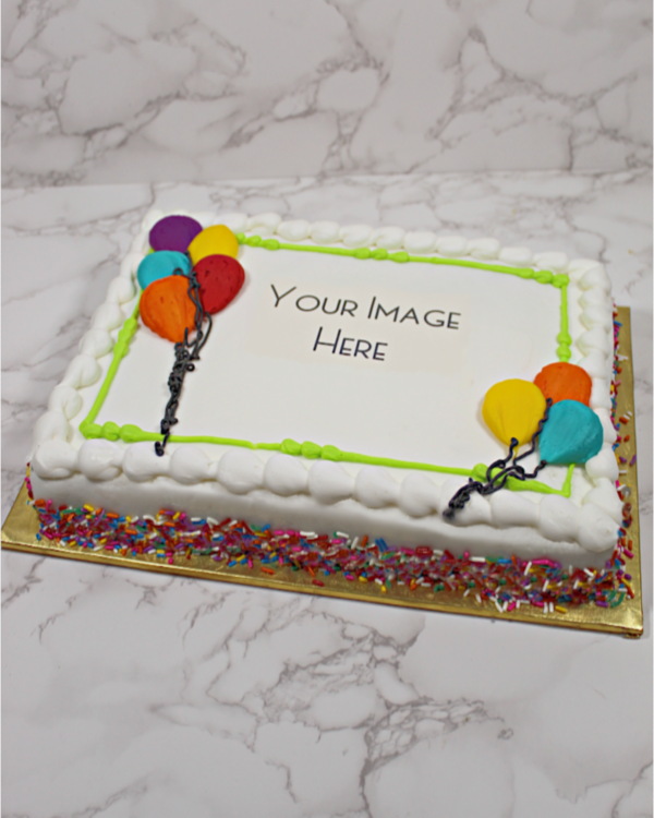 Balloon Cake With Edible Image Option - Duke Bakery | Local Bakery ...