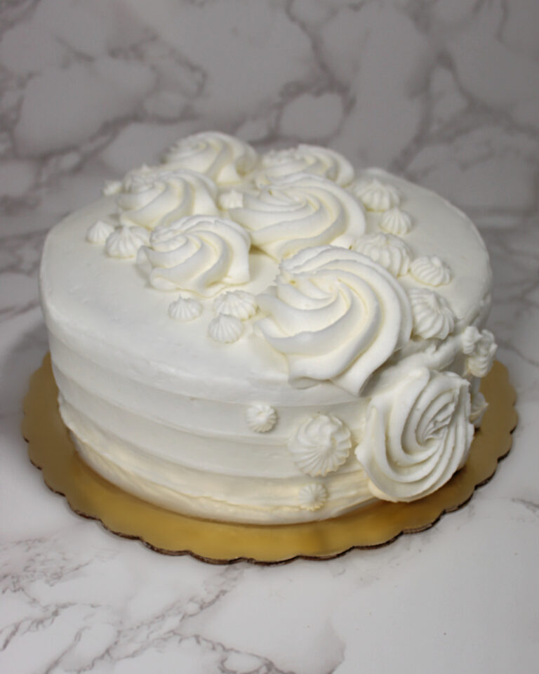Monochromatic Flower Cake - Duke Bakery | Local Bakery since 1951