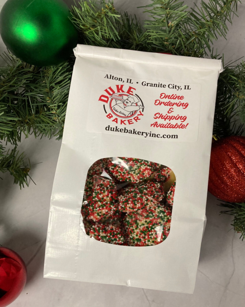 Christmas Tea Cookies - 8 oz. Bag - Duke Bakery | Local Bakery since 1951